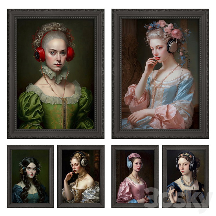 Paintings 1012 - Frame - 3D model