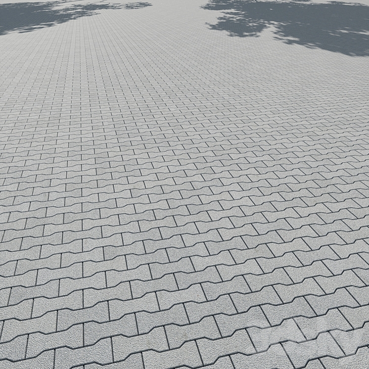 Paving stone bone seamless 4k pbr 1438 - Stone - 3D model