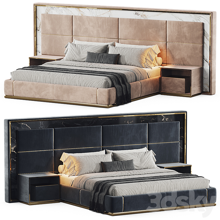 Aubade Bed - Bed - 3D model