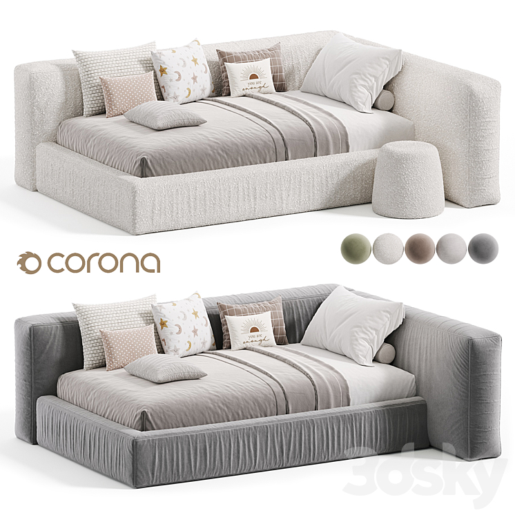 Boca Mini Bed - Bed - 3D model