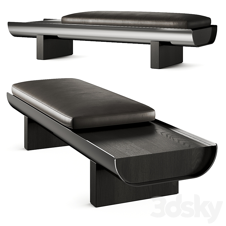 Minotti Pilots Bench - Other soft seating - 3D model