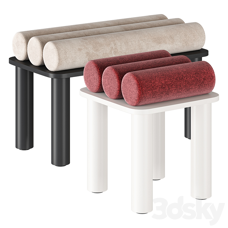 Lavka | Pouf - Other soft seating - 3D model