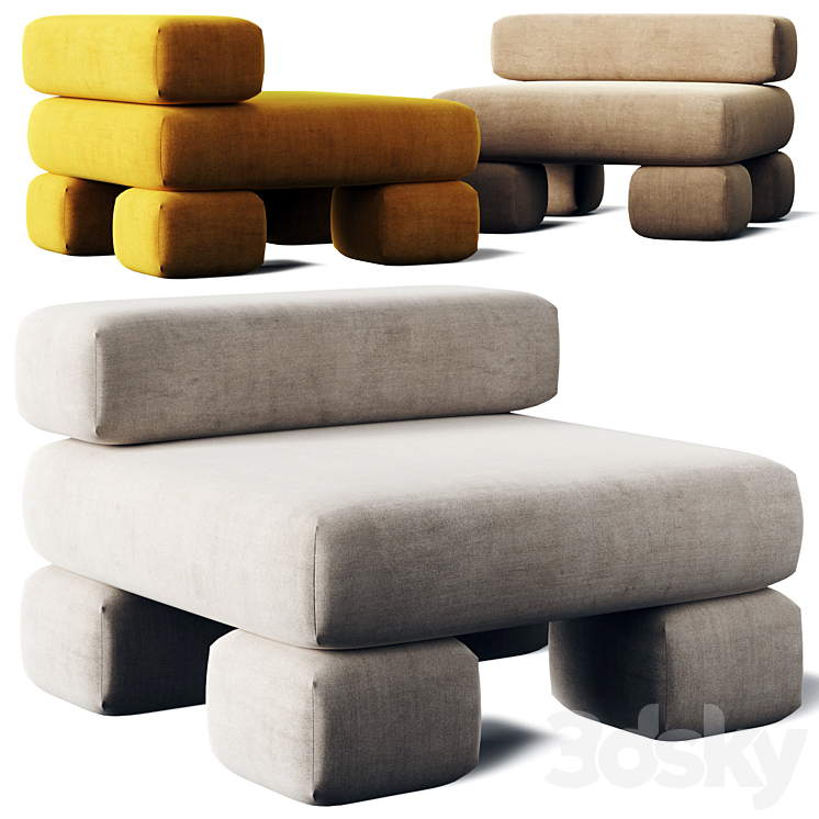 Blob Gustaf Westman Sofa - Other soft seating - 3D model