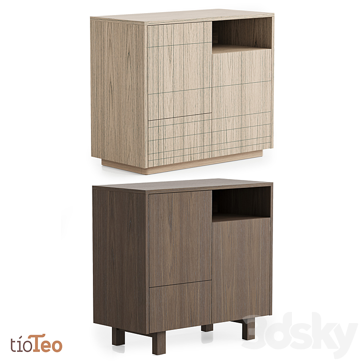 OM tioTeo Chest of drawers Batten 3 - Sideboard & Chest of drawer - 3D ...