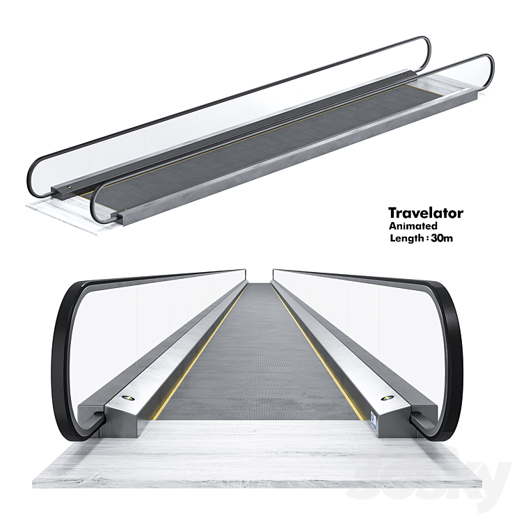 Travelator animated - Miscellaneous - 3D model