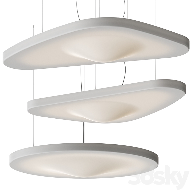Petale Luceplan Pendant Lamp Pétale - Pendant light - 3D model
