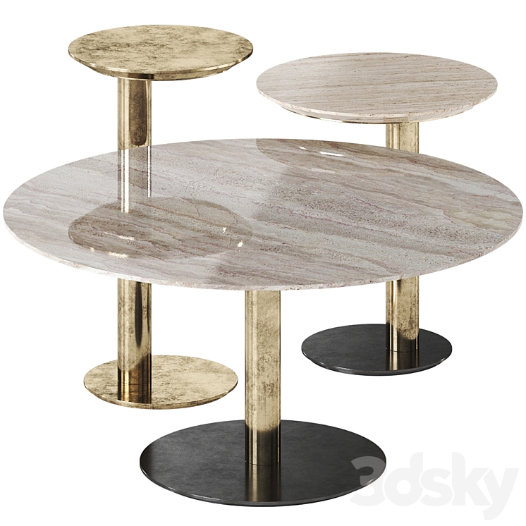 Twistable Henge Coffee Table - Table - 3D model