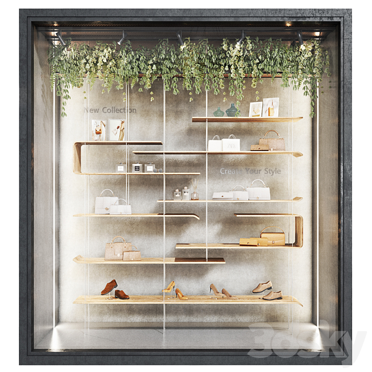 store04 shop window - Shop - 3D model