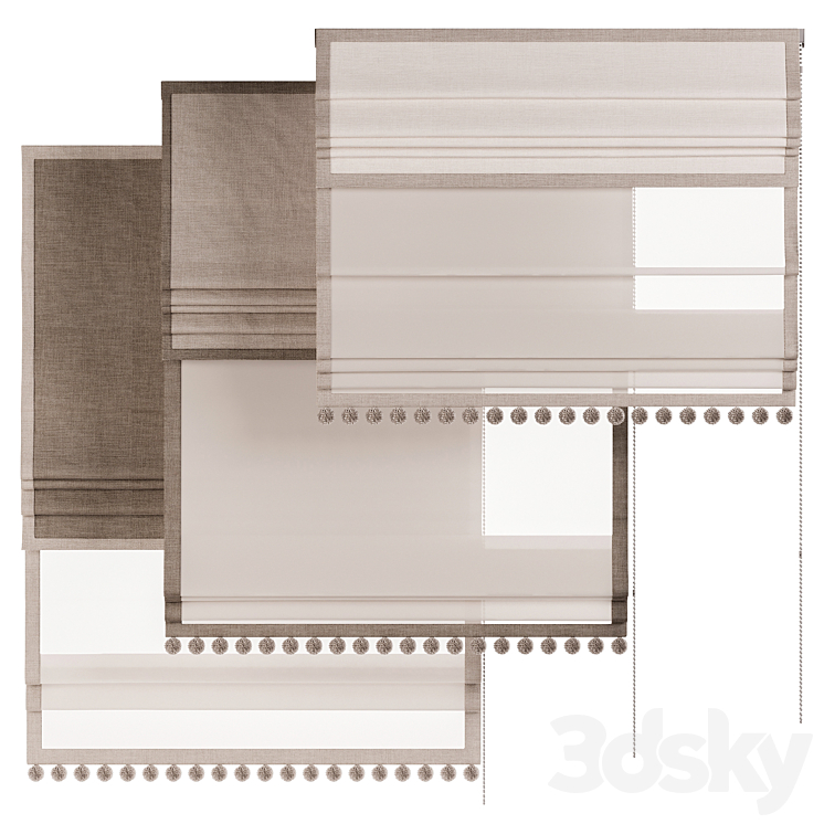 Roman Curtain 58 - Curtain - 3D model