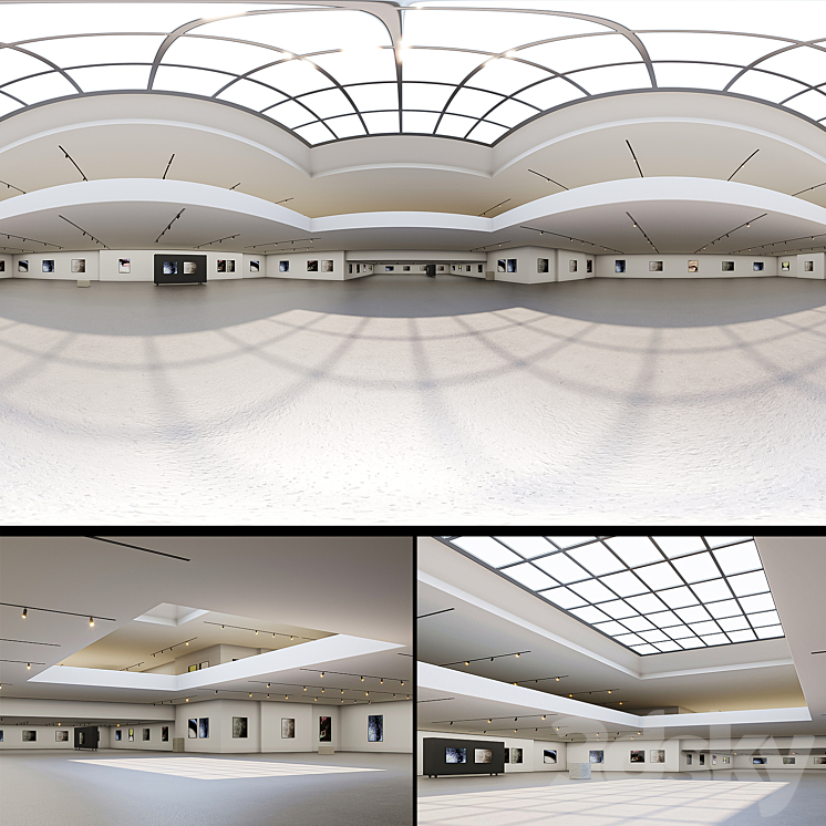 HDRI Interior Gallery 01 - HDRI - 3D model