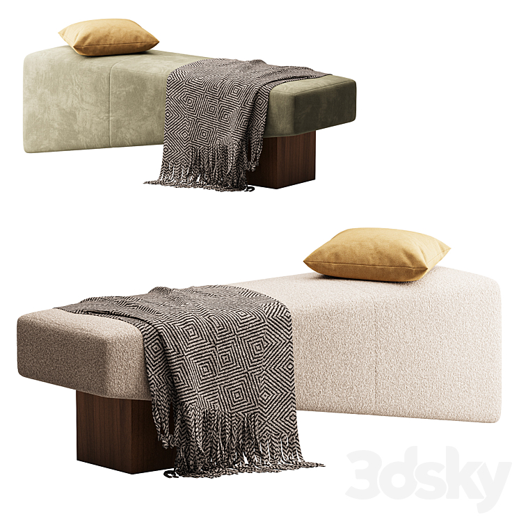 Block Bench - Other soft seating - 3D model
