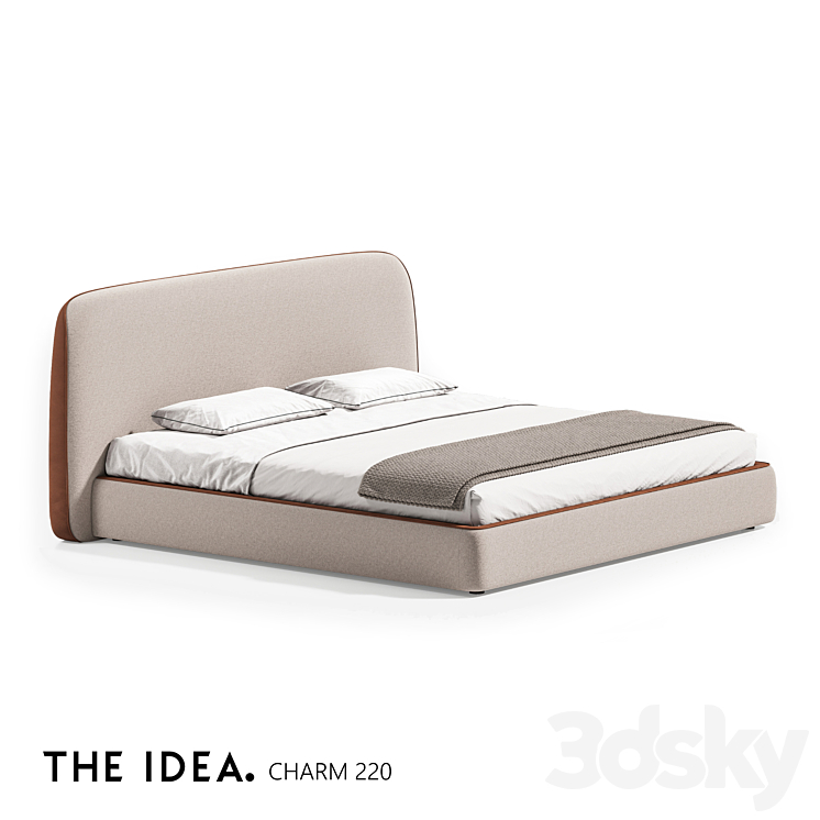 OM THE-IDEA bed CHARM 220 - Bed - 3D model