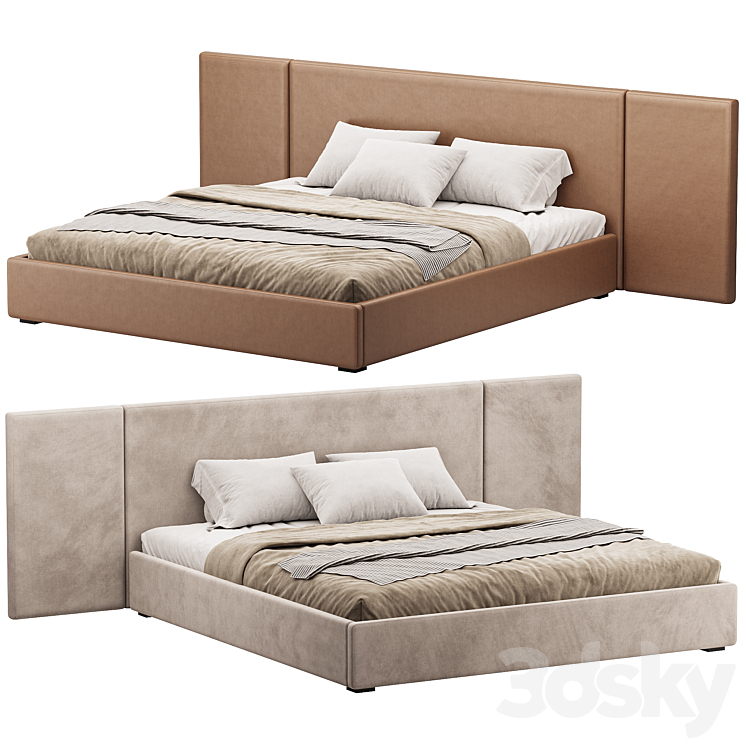 THE EXTENDED MOMO BED - Bed - 3D model