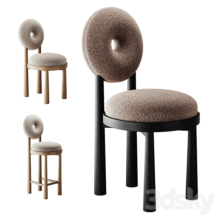 Baba chair Emmanuelle Simon - Chair - 3D model