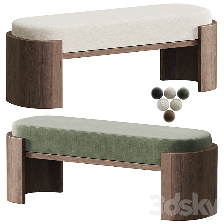 Hug Bench - Other soft seating - 3D model