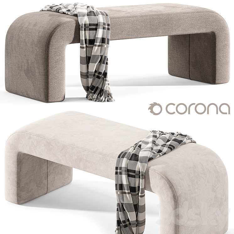 Rint pouf bench divan.ru - Other soft seating - 3D model