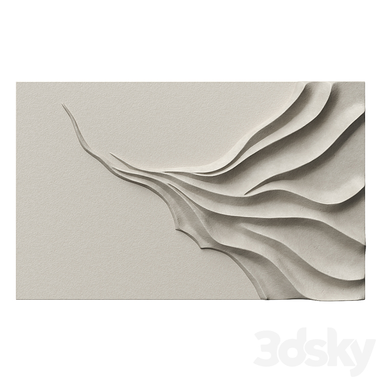 Abstract wall art panel - Other decorative objects - 3D model
