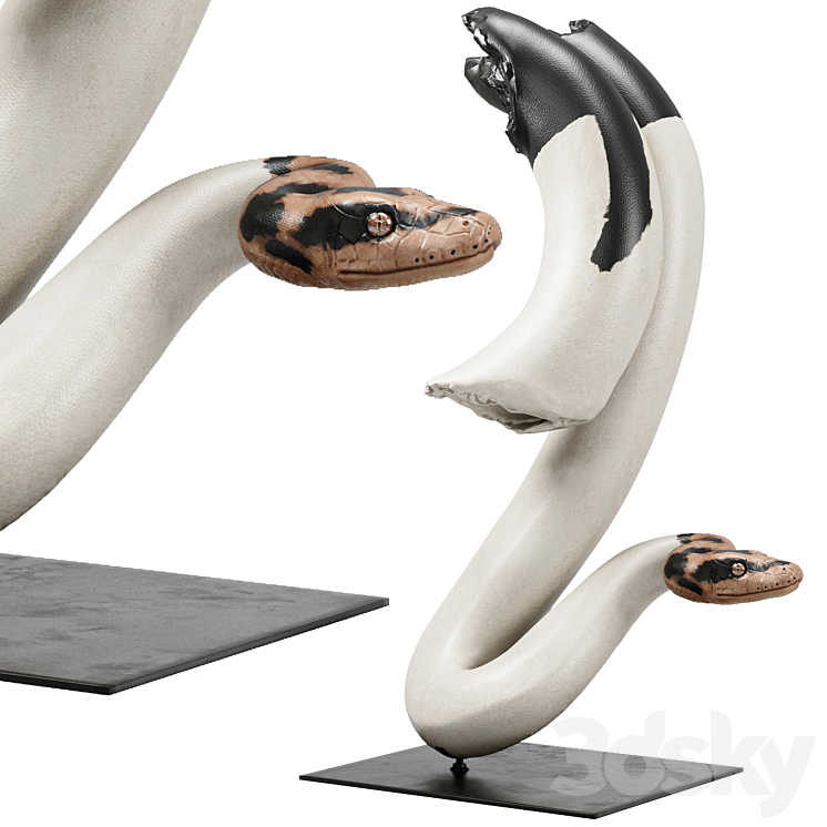 Sculpture of the Snake Python - Sculpture - 3D model