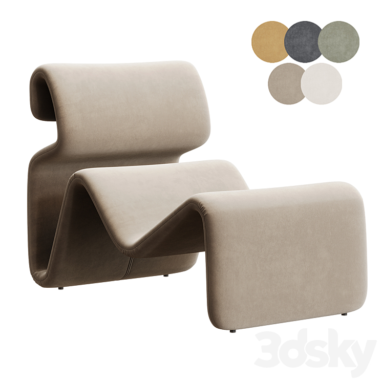 Etcetera Lounge Chair - Arm chair - 3D model