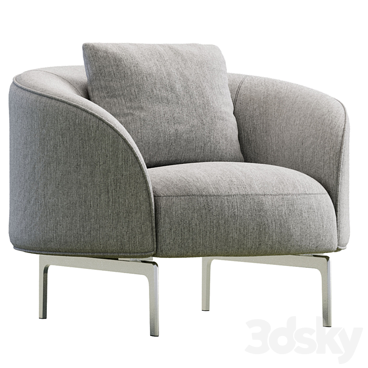 Arcular Armchair By Davis - Arm chair - 3D model