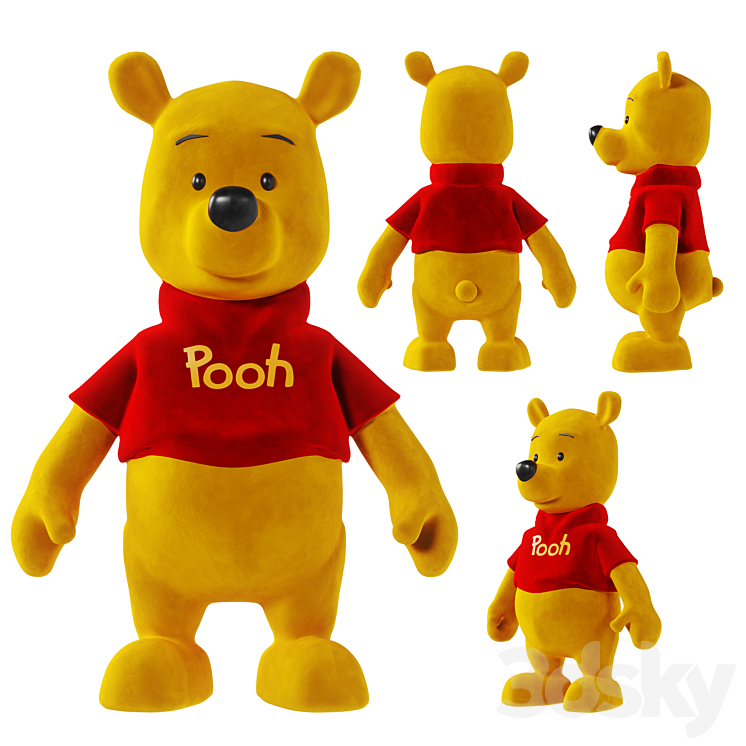 pooh toy - Toy - 3D model