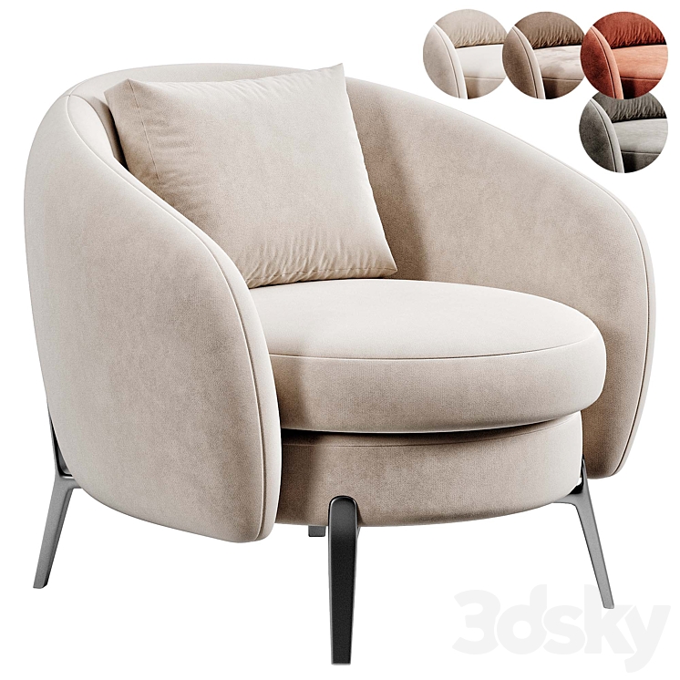 Orbis Armchair By Poliform - Arm chair - 3D model