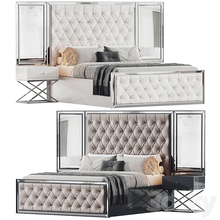 Lady Parma Luxury Series Bed - Bed - 3D model
