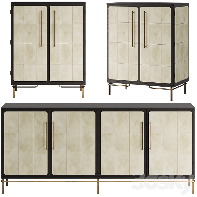 Edison Credenza & Cocktail Cabinet by Arteriors Home - Sideboard ...