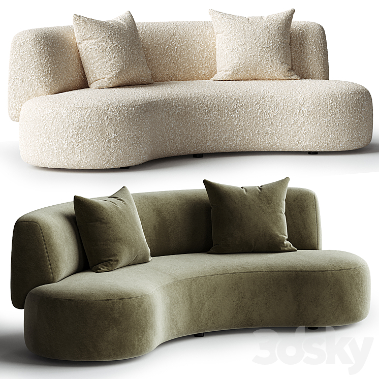 Lek Banquette Sofa - Sofa - 3D model