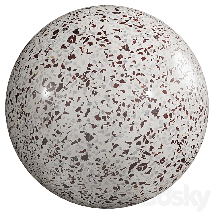 Terrazzo Texture Seamless 11 - Stone - 3D model