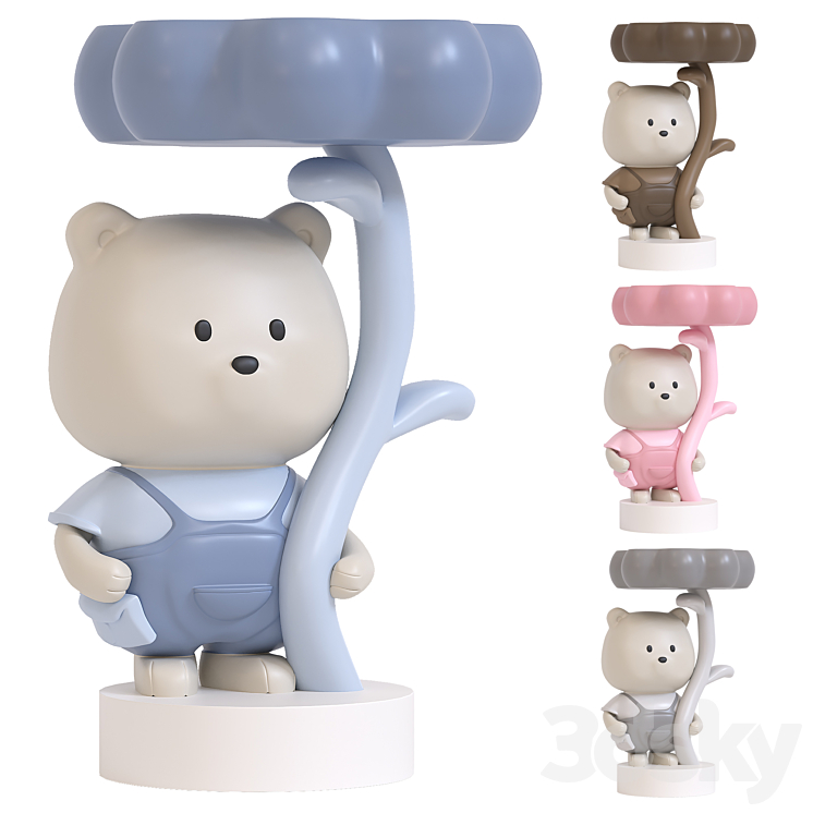 Teddy Bear Side Table - Sculpture - 3D model