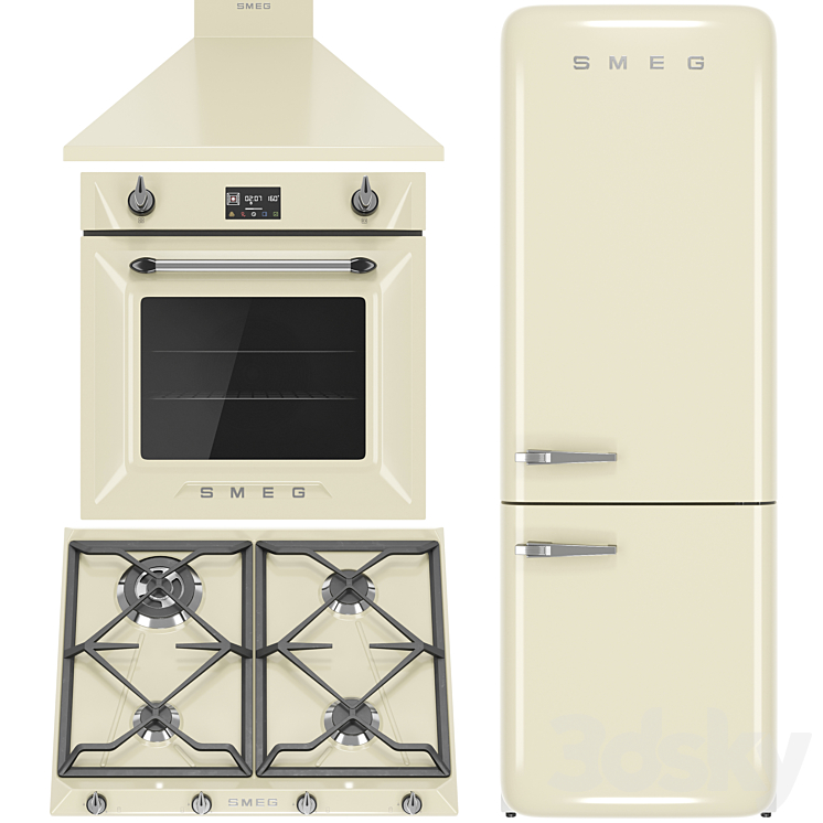 SMEG kitchen appliance collection - Kitchen appliance - 3D model
