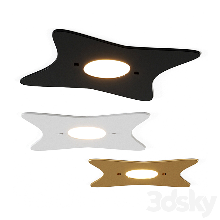 Metal Lux by MANTA ceiling light Manta - Spot light - 3D model