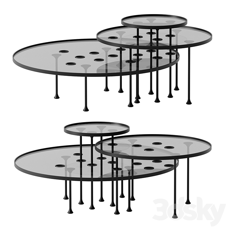 JARDIM COFFEE TABLE by Jader Almeida - Table - 3D model