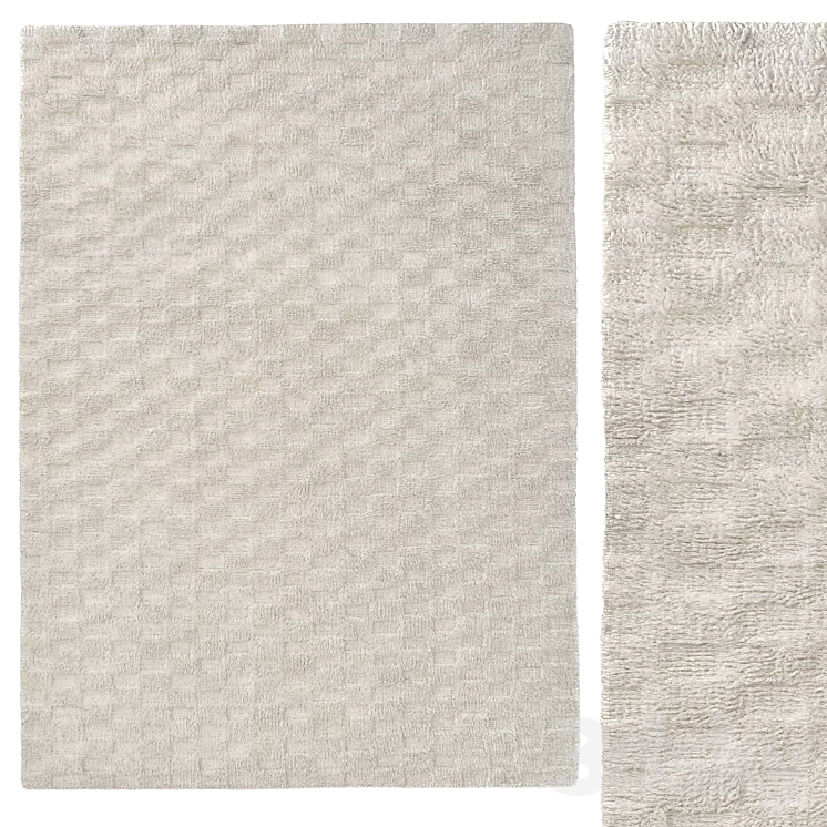 Malik Wool Rug - Carpets - 3D model