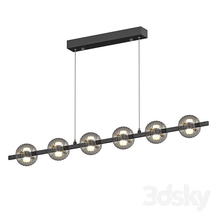 SEMUND LONG Long lighting fixture - Pendant light - 3D model
