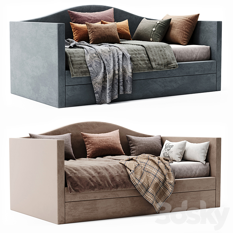 Carter Camelback Daybed - Bed - 3D model