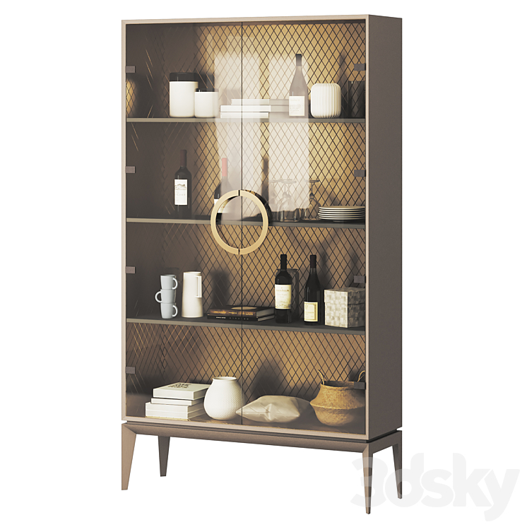 Triangle Glass Showcase - Wardrobe & Display cabinets - 3D model