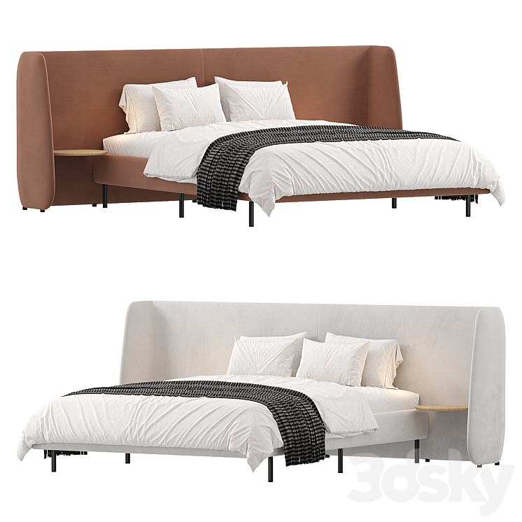Hunker Bed - Bed - 3D model