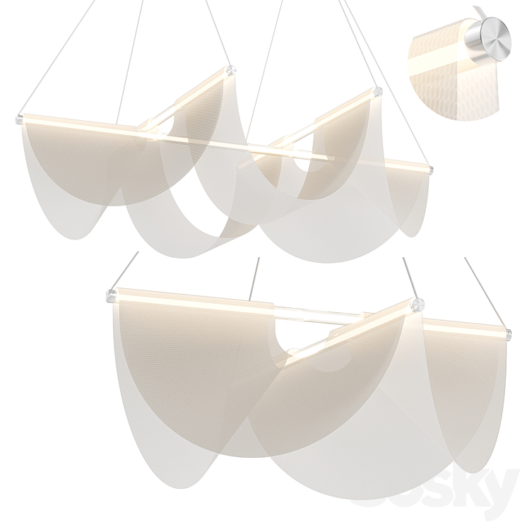 Moooi Drape Lights - Pendant light - 3D model