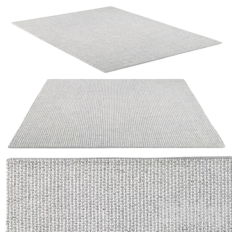 Baden Wool Rug silver - Carpets - 3D model