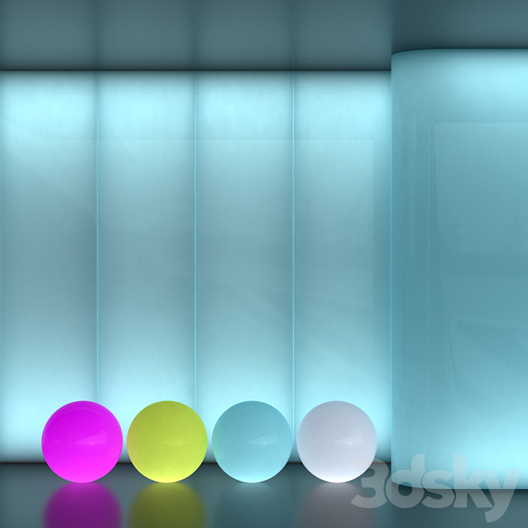 translucent material set - Miscellaneous - 3D model