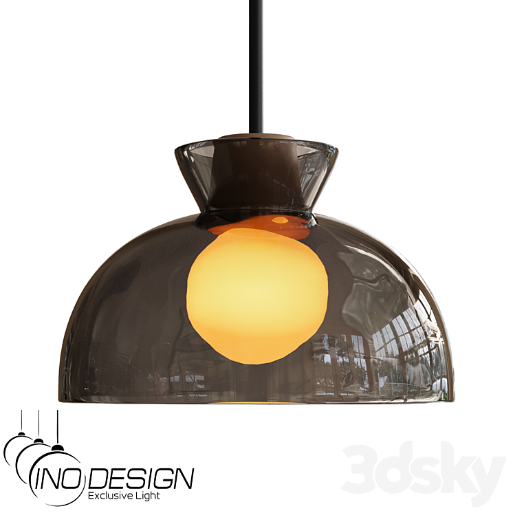 OM Inodesign Omg Glass Coil A 44.2926 - Pendant light - 3D model