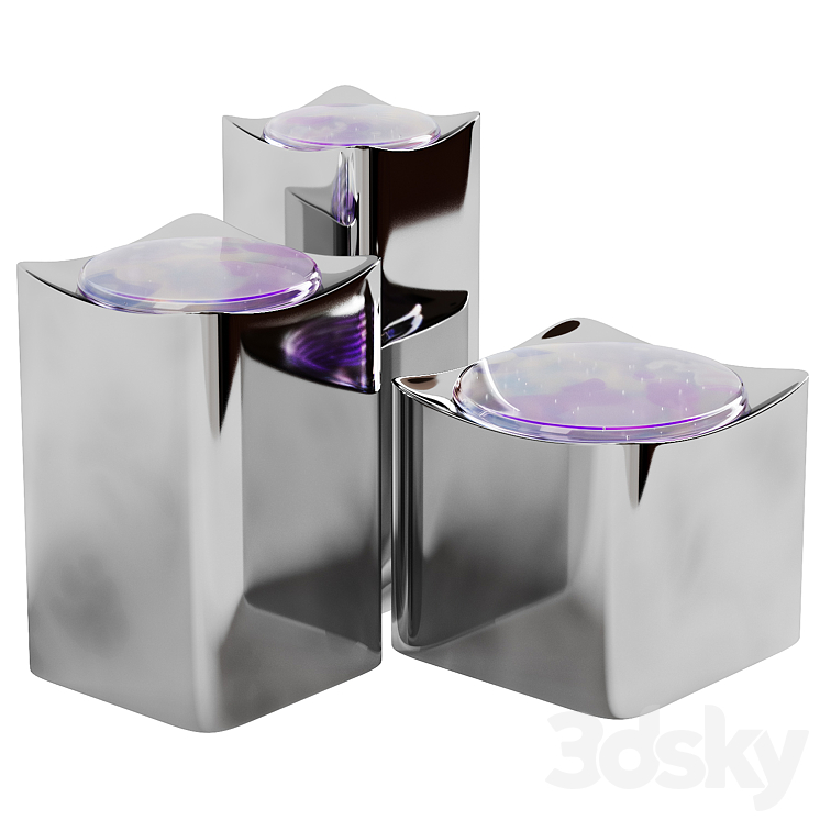 John Pomp Caldera side tables - Table - 3D model