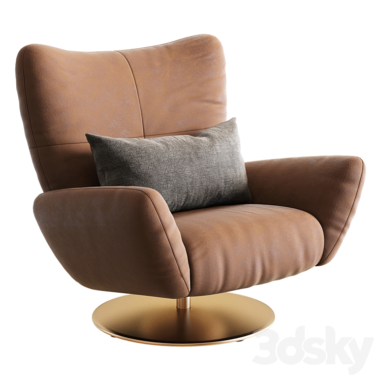 Restoration Hardware Baxter Armchair - Arm chair - 3D model