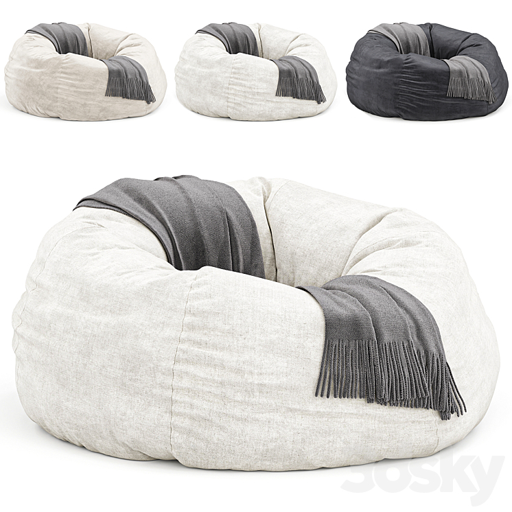 Special Order Bean Bag by Westelm - Other soft seating - 3D model