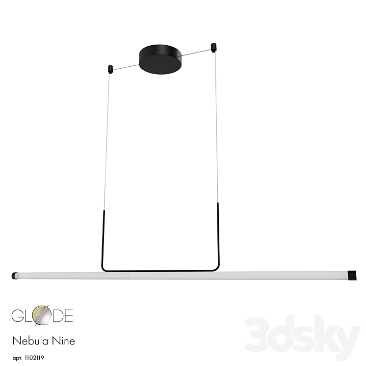 Nebula Nine Lamp by GLODE - Pendant light - 3D model