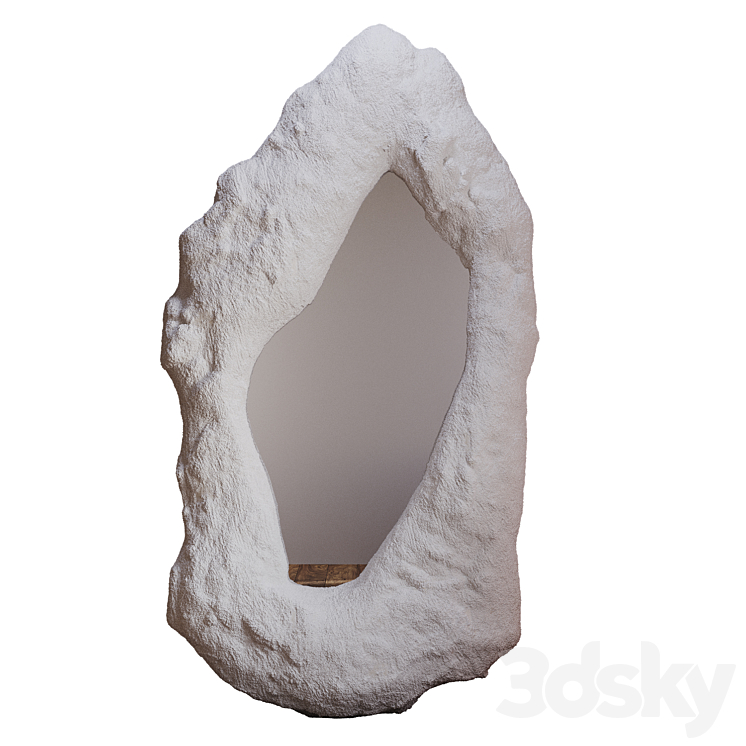Mirror Papier Mache Mirror Frame - Mirror - 3D model