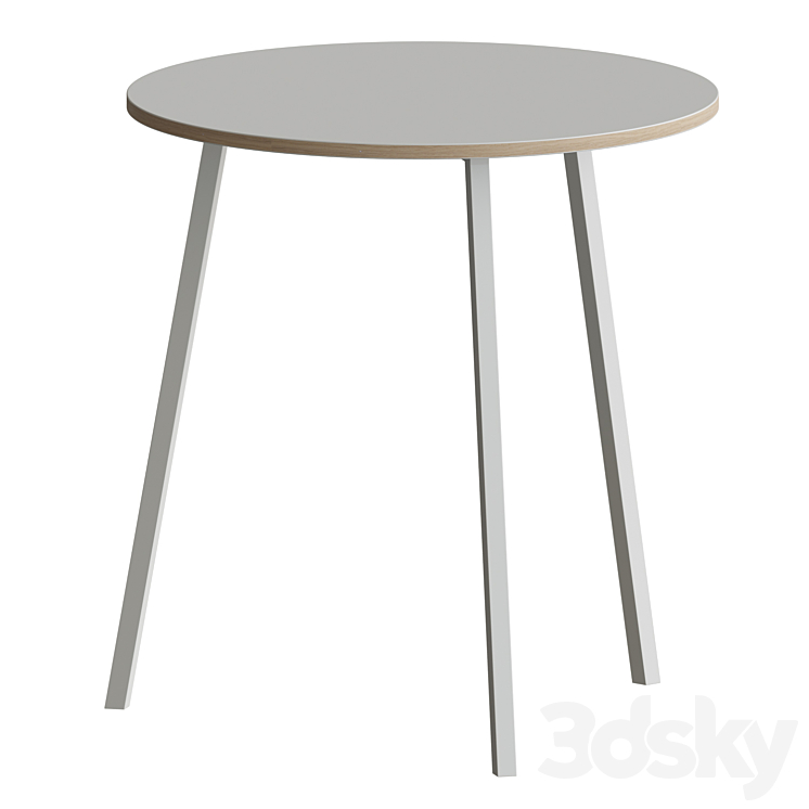 Loop Stand Round High Table - Table - 3D model