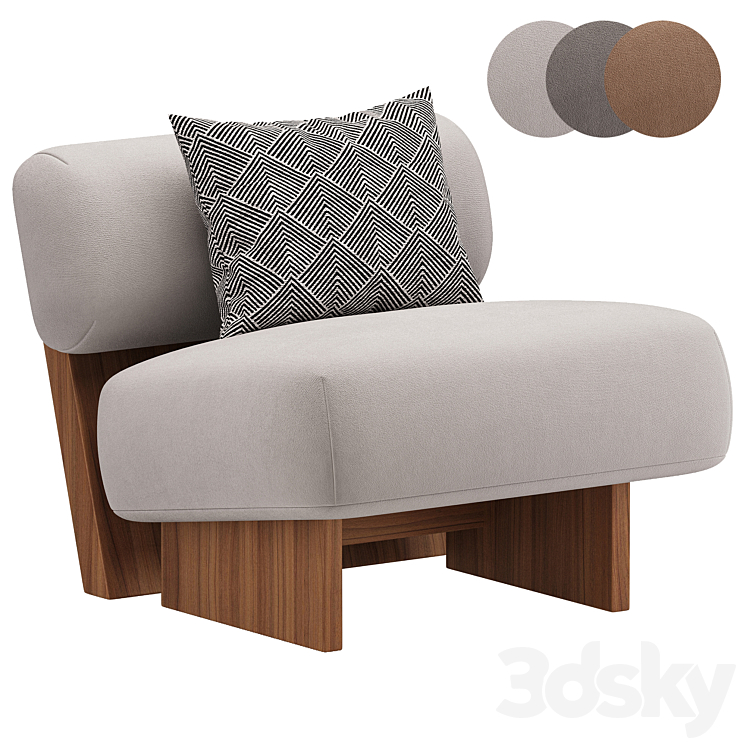 Jia Chair by Gabriel Abraham - Arm chair - 3D model